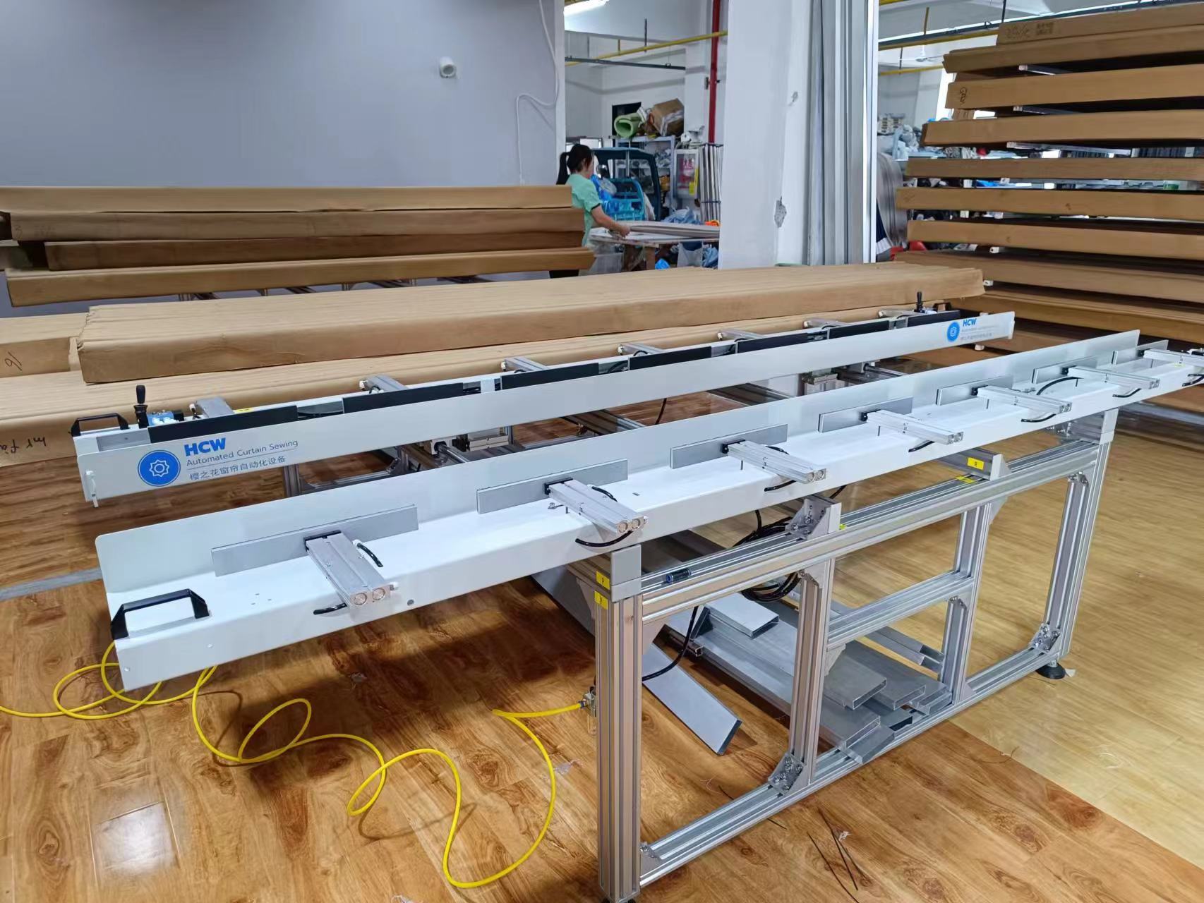 The Paper Mold and Auto Curtain Pleating Machine Installation in Wuhan ...