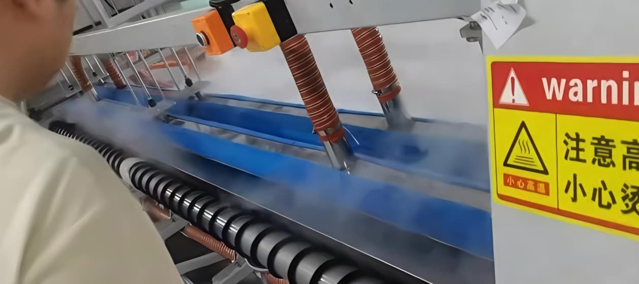 Installation SA-CAI-5248 High-Capacity Curtain Panel Ironing System in ...